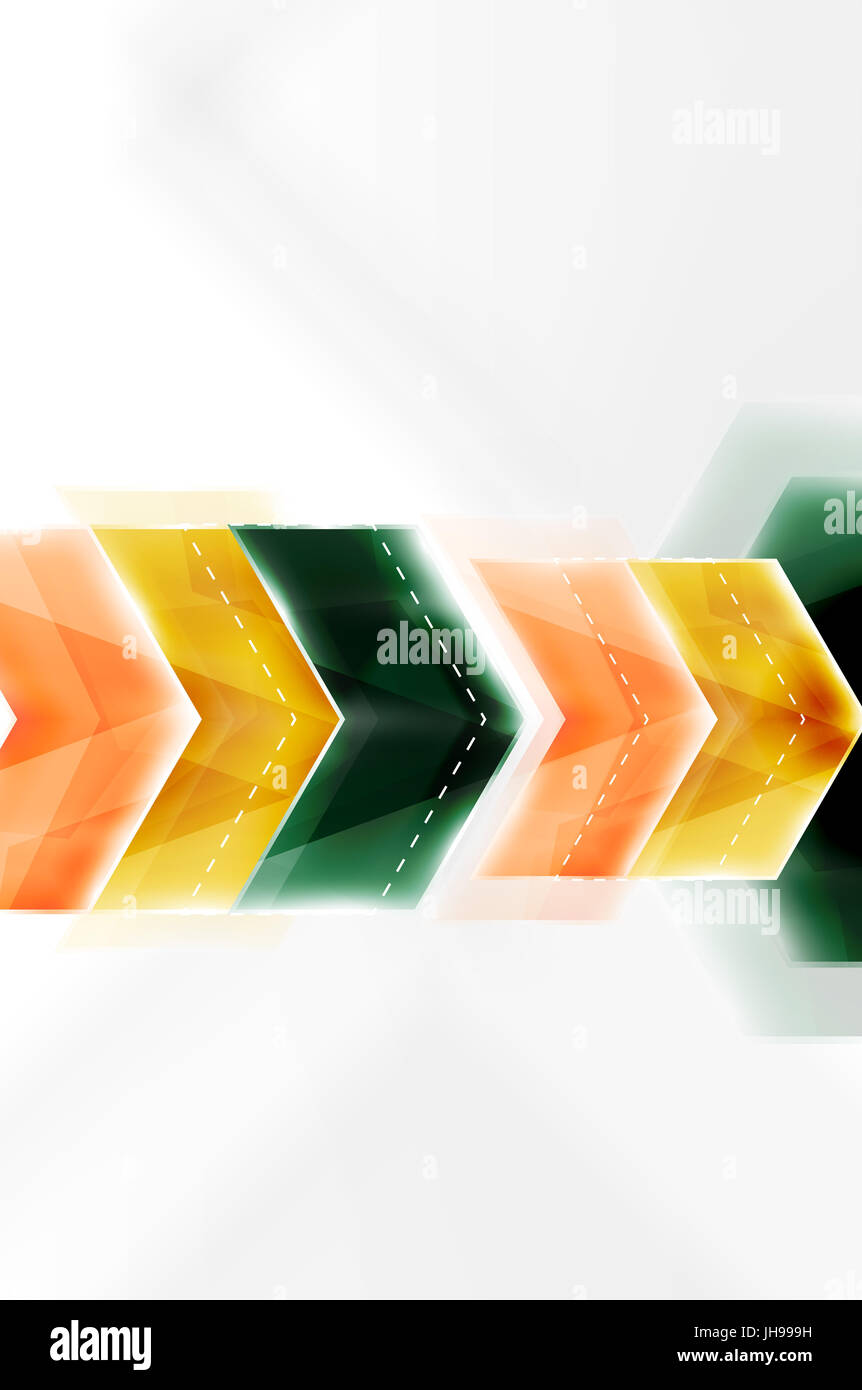 Colorful arrows composition. web brochure, internet flyer, wallpaper or ...