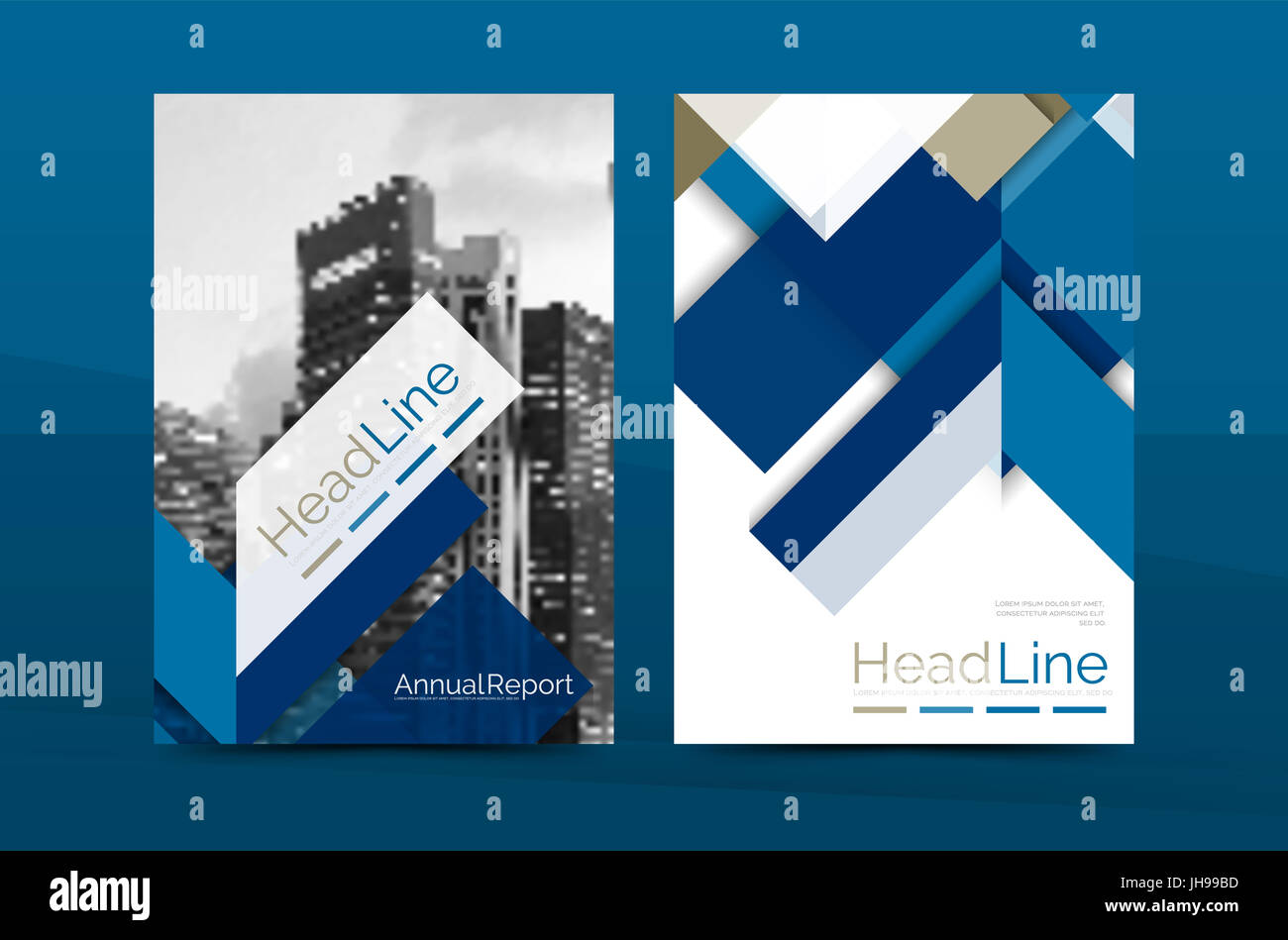 Color business brochure cover template, annual report front page, A4 ...