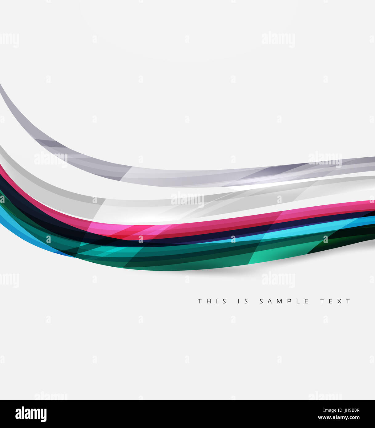 Smooth wave line abstract background - color curve stripes and lines in ...