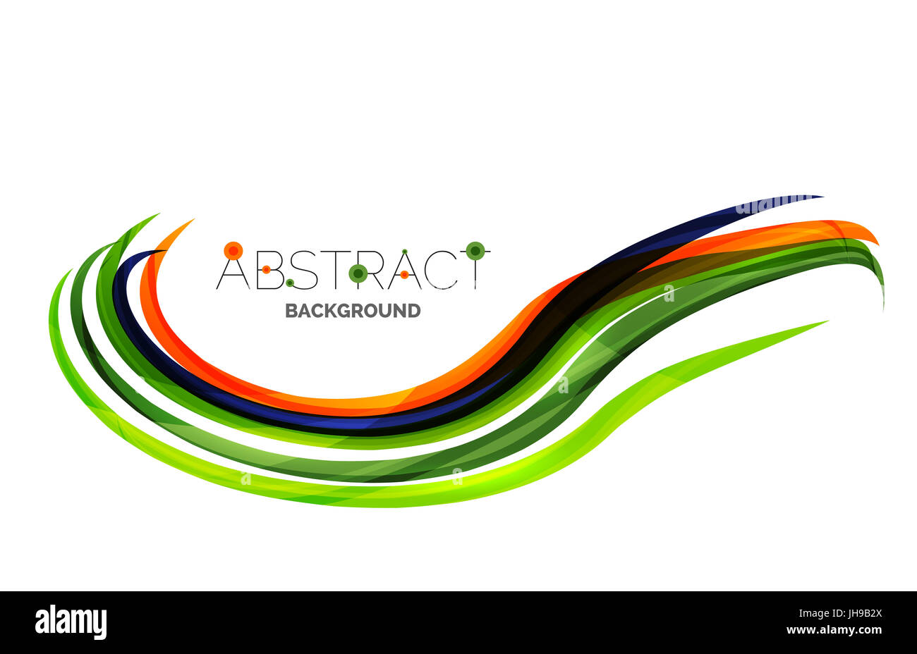 Geometric abstract background, swirl colorful lines - color curve ...