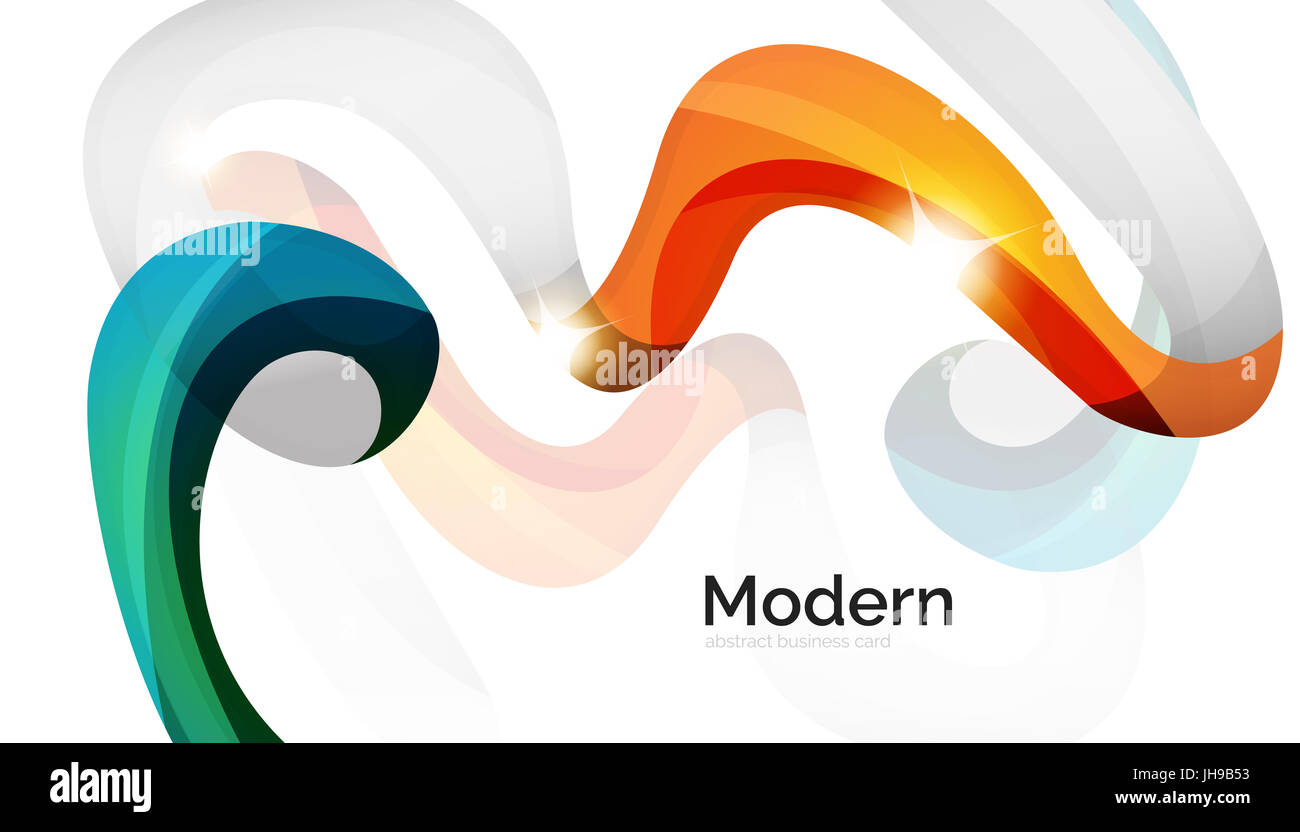 Wave light abstract background- color curve stripes and lines in ...