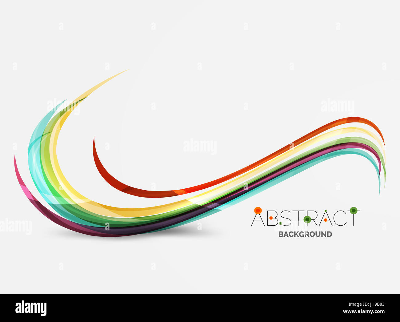 Abstract line background - color curve stripes in motion concept and ...