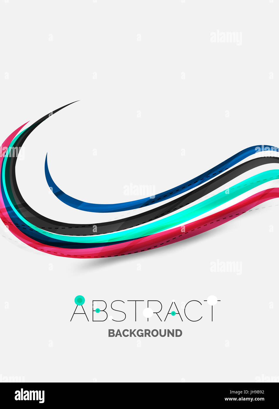 Abstract line background - color curve stripes in motion concept and ...