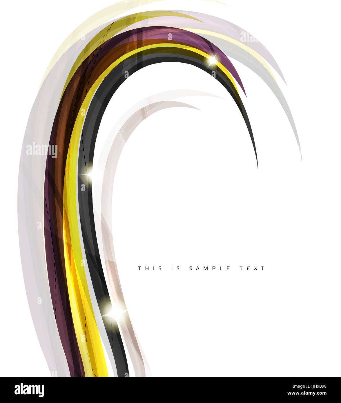 Abstract line background - color curve stripes in motion concept and ...
