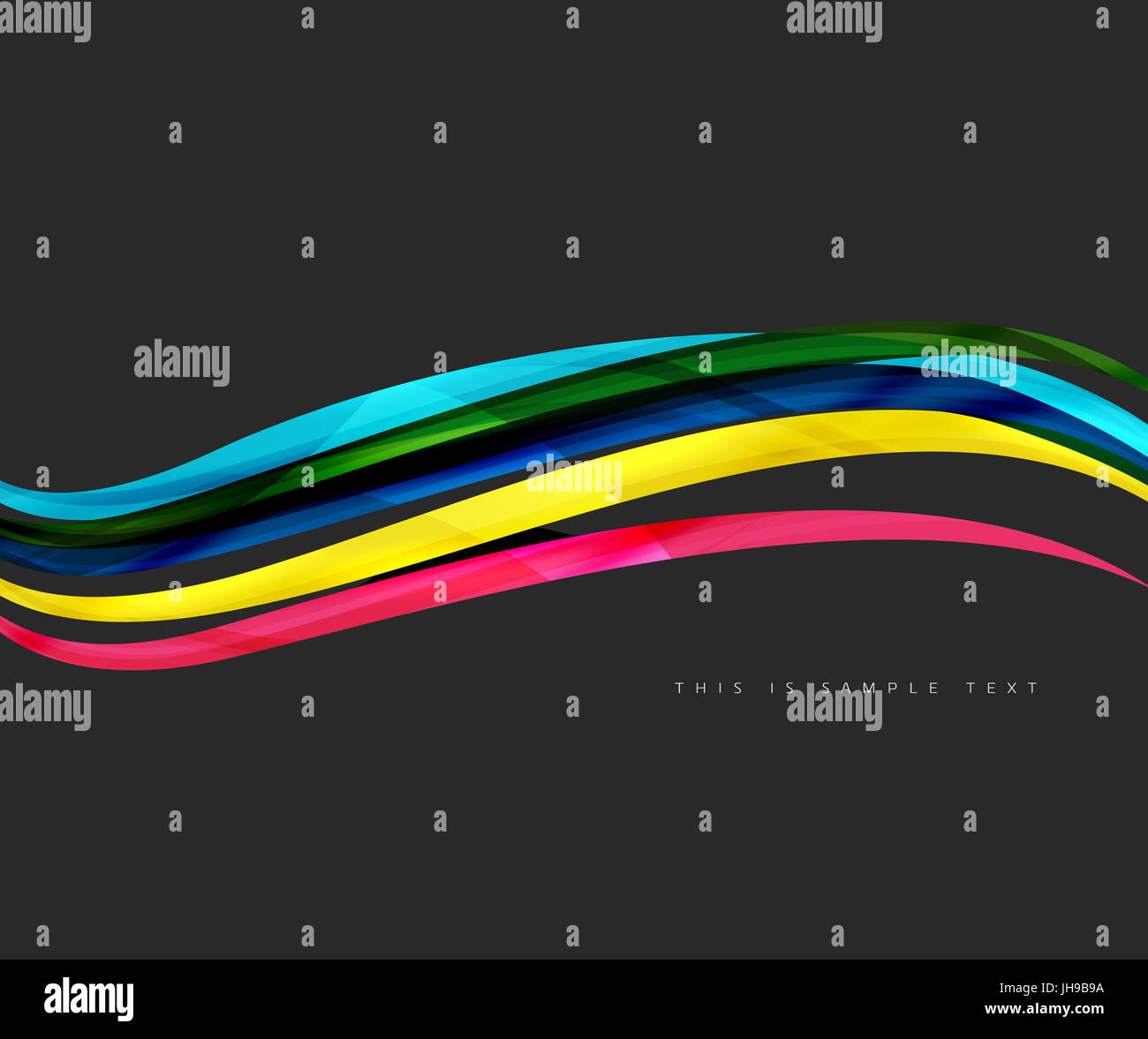 Abstract line background - color curve stripes in motion concept and ...