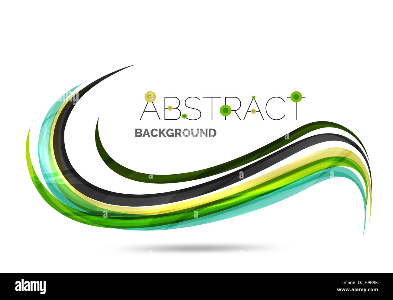 Abstract line background - color curve stripes in motion concept and ...