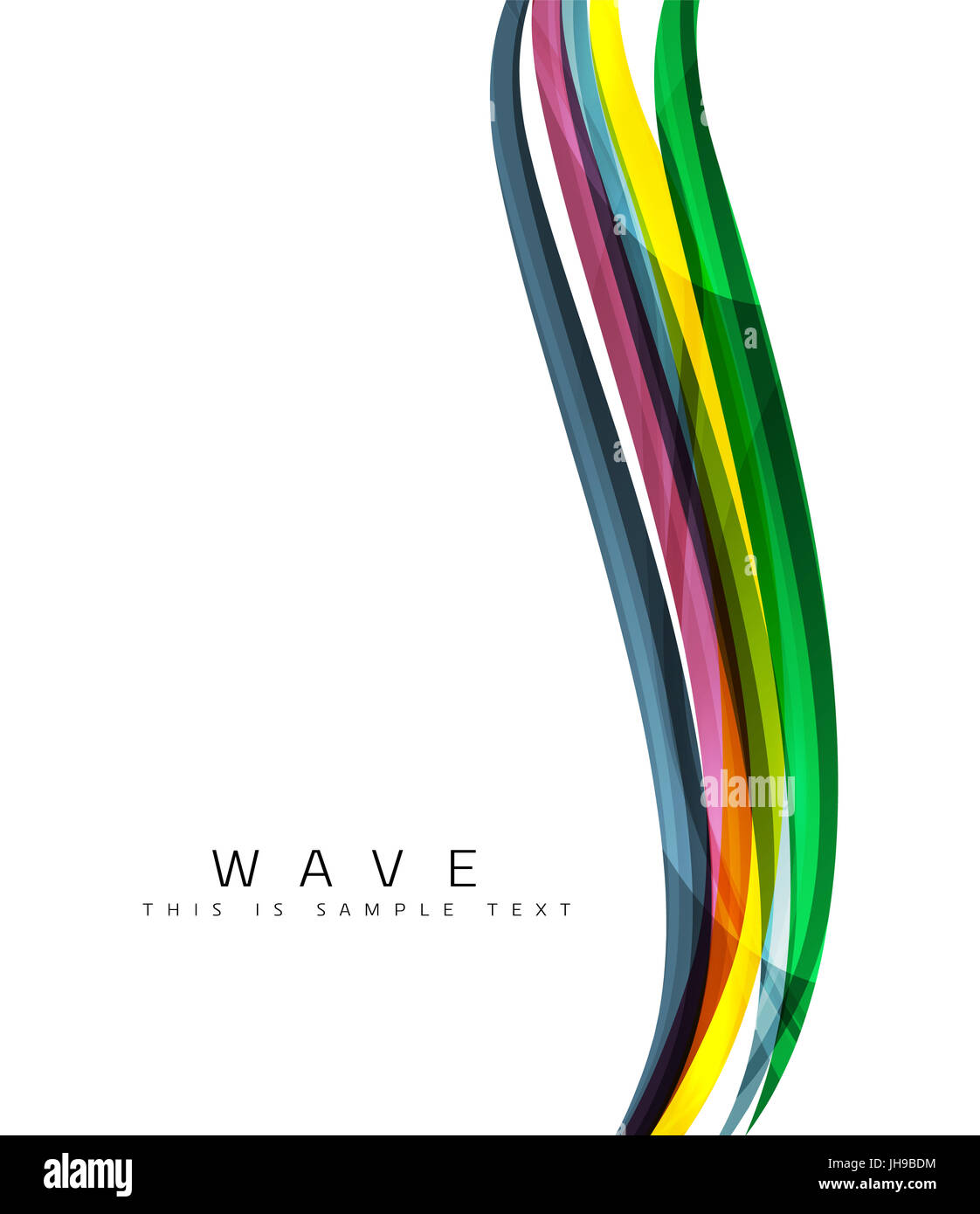 Smooth wave line abstract background - color curve stripes and lines in ...