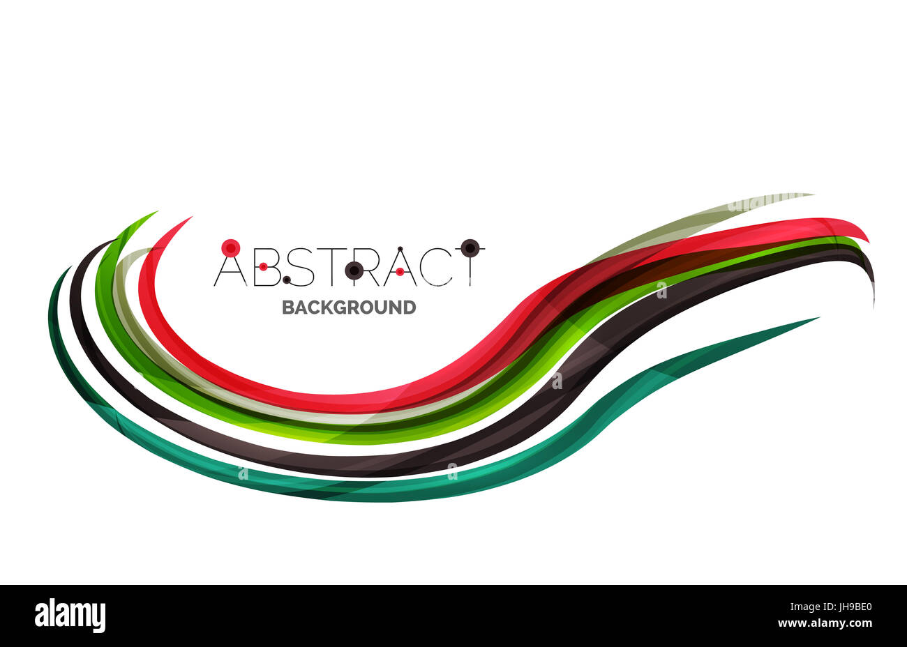 Smooth wave line abstract background - color curve stripes and lines in ...