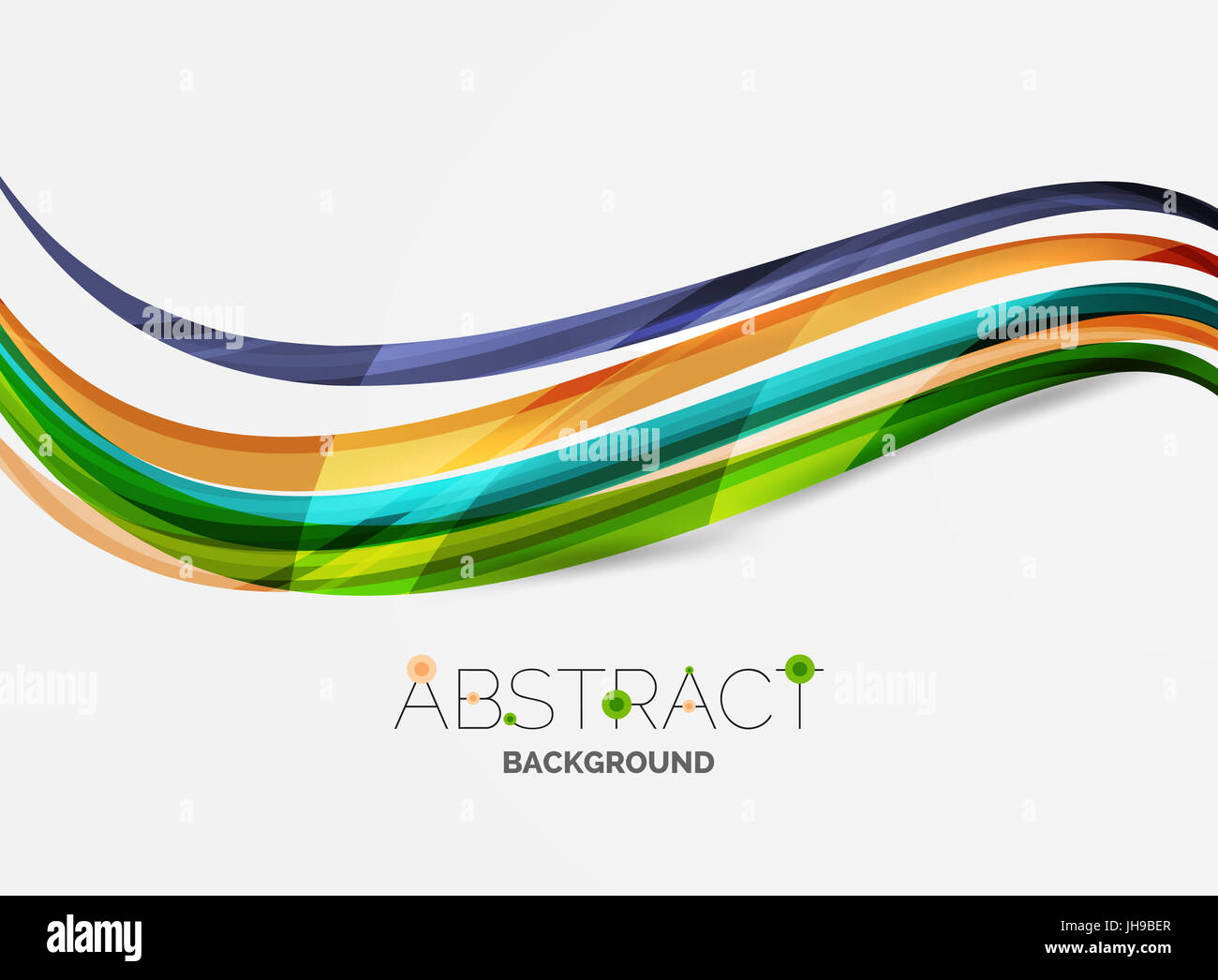 Rainbow color lines on white. Identity wave element. unievrsal ...