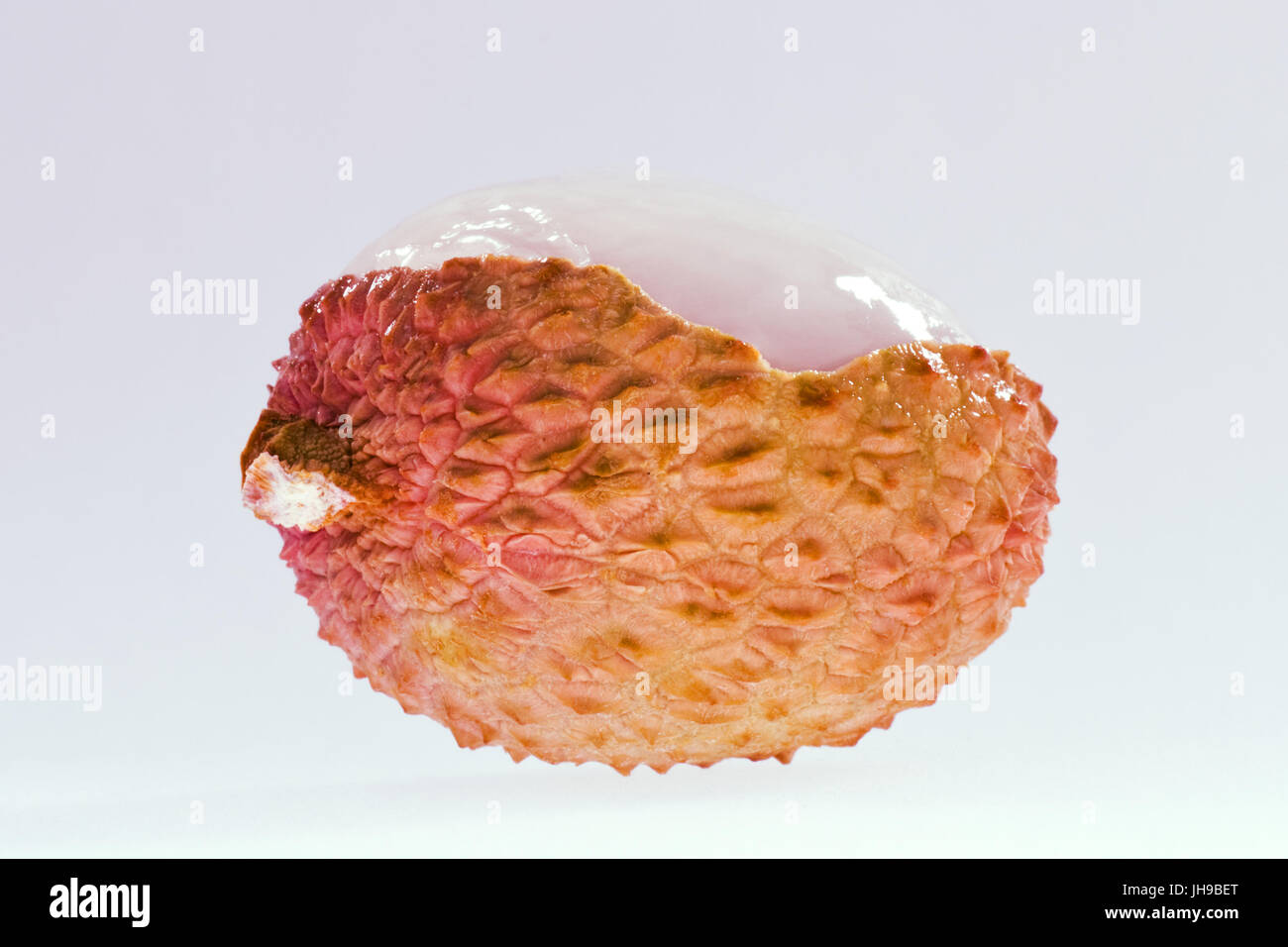 Lychee. Ripe fresh lychee on white background in photo studio Stock ...