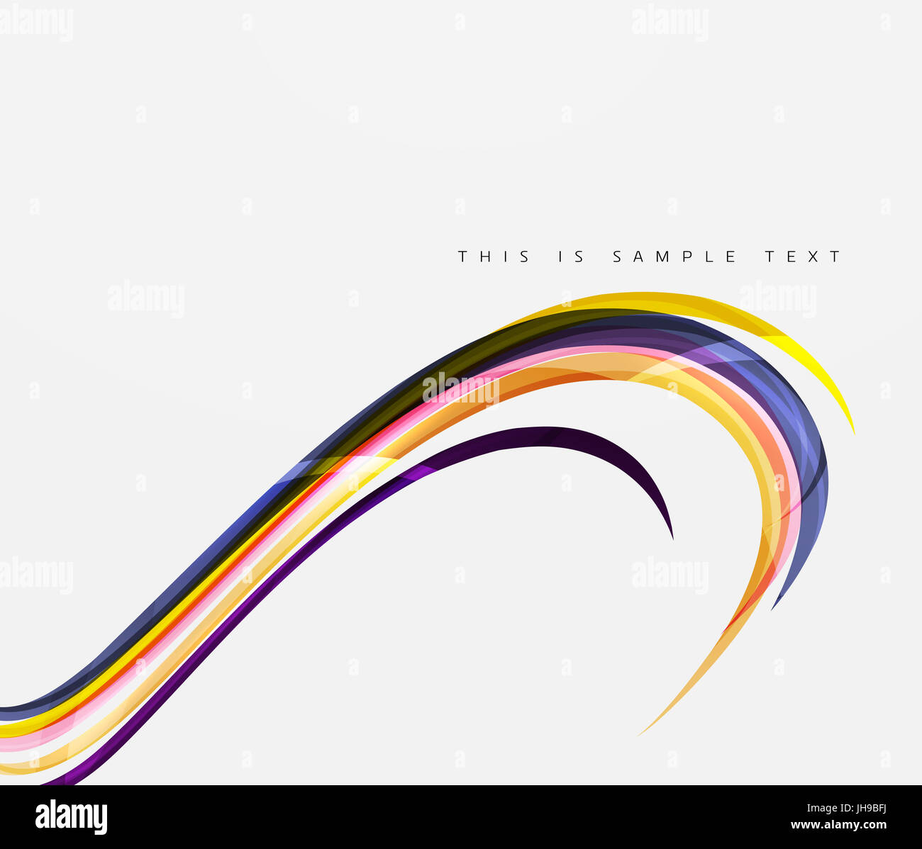 Abstract line background - color curve stripes in motion concept and ...