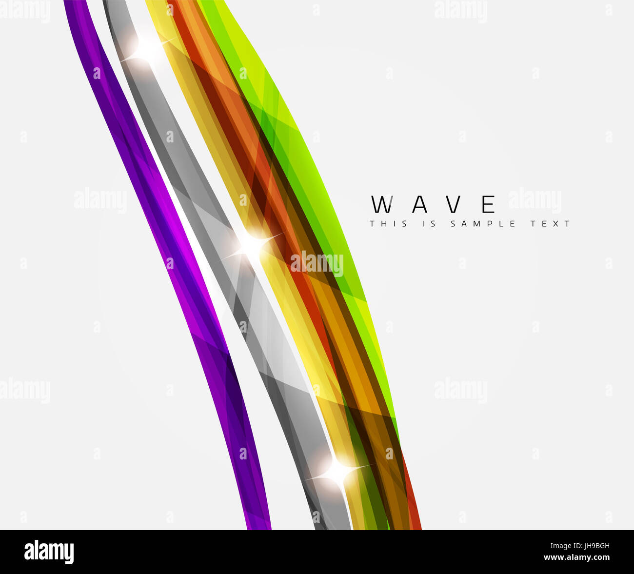 Abstract line background - color curve stripes in motion concept and ...