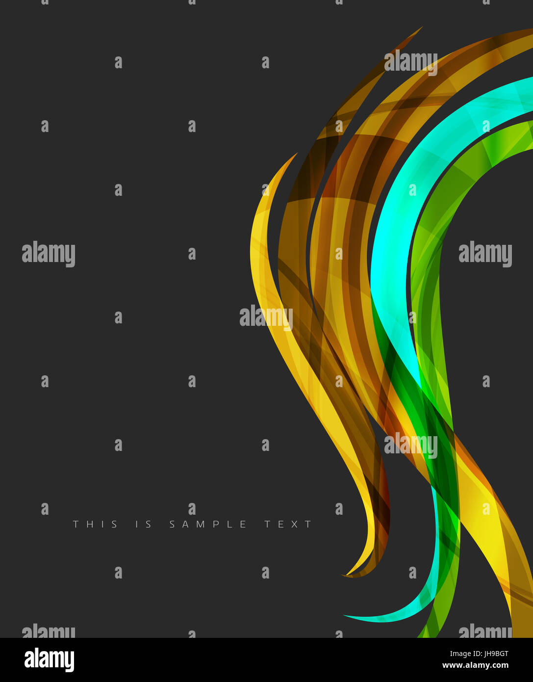 Abstract line background - color curve stripes in motion concept and ...