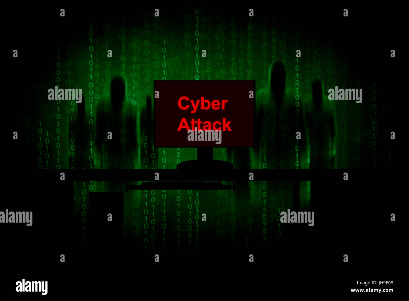 Computer hacker or Cyber attack concept background Stock Photo - Alamy