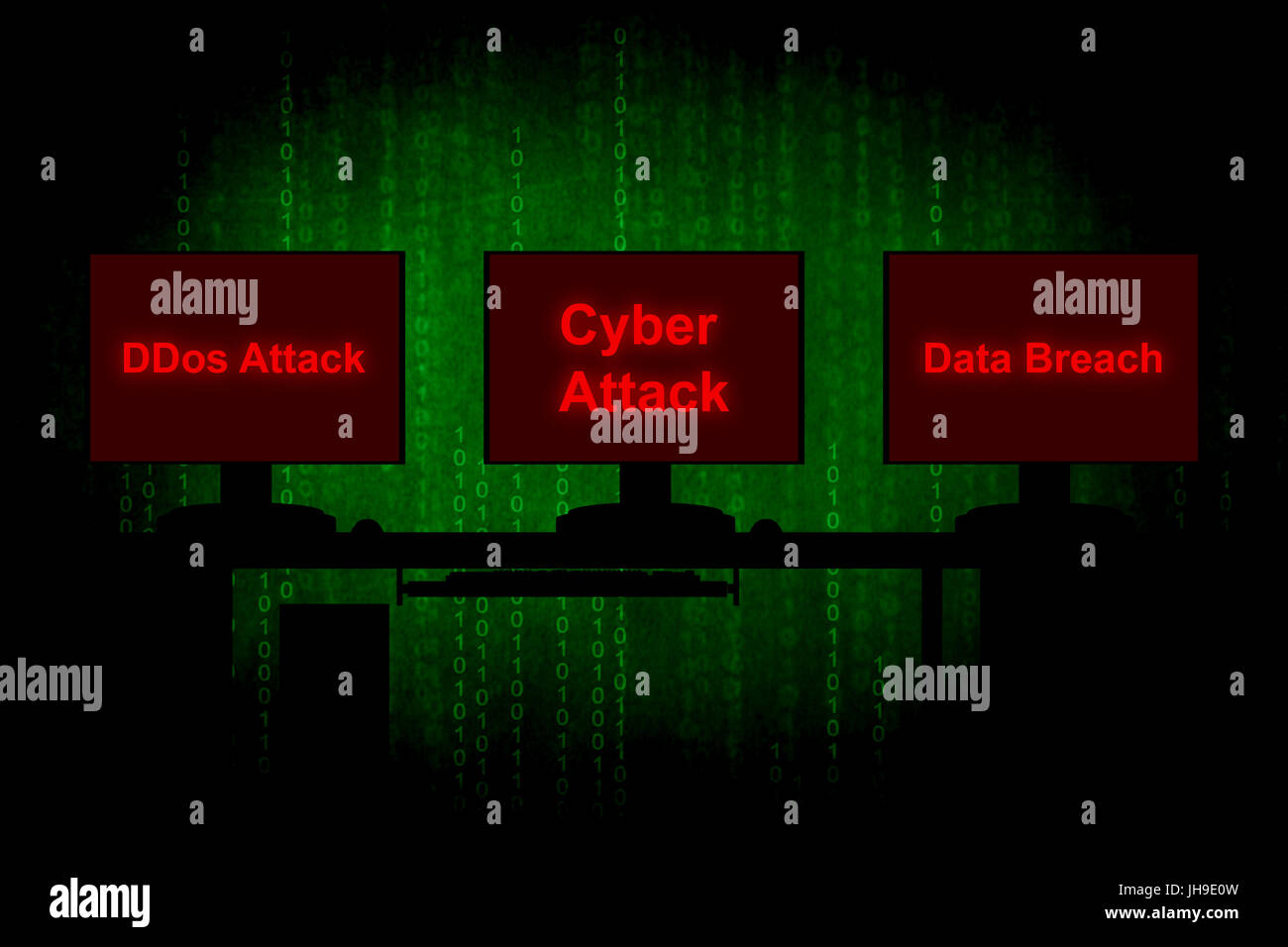 Computer hacker or Cyber attack concept background Stock Photo - Alamy