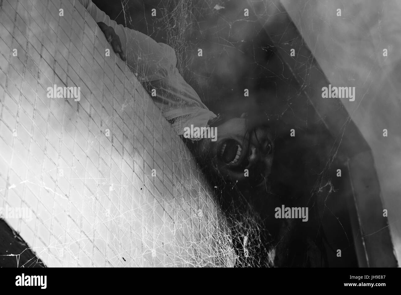 Ghost in haunted house Stock Photo - Alamy