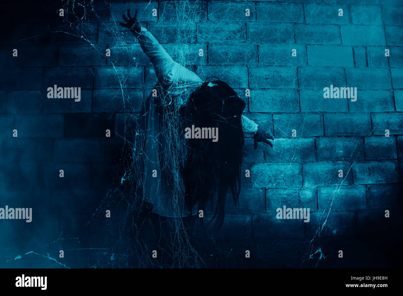 Ghost in haunted house Stock Photo - Alamy