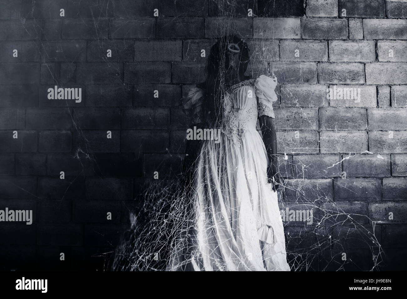Ghost in haunted house Stock Photo - Alamy