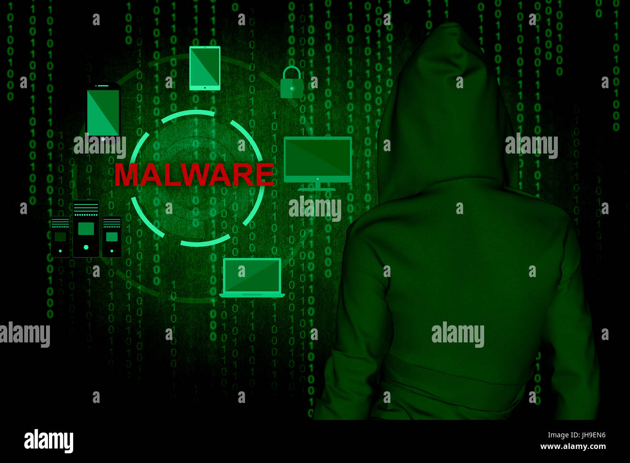 Cyber attack or Internet security concept background,3d illustration ...