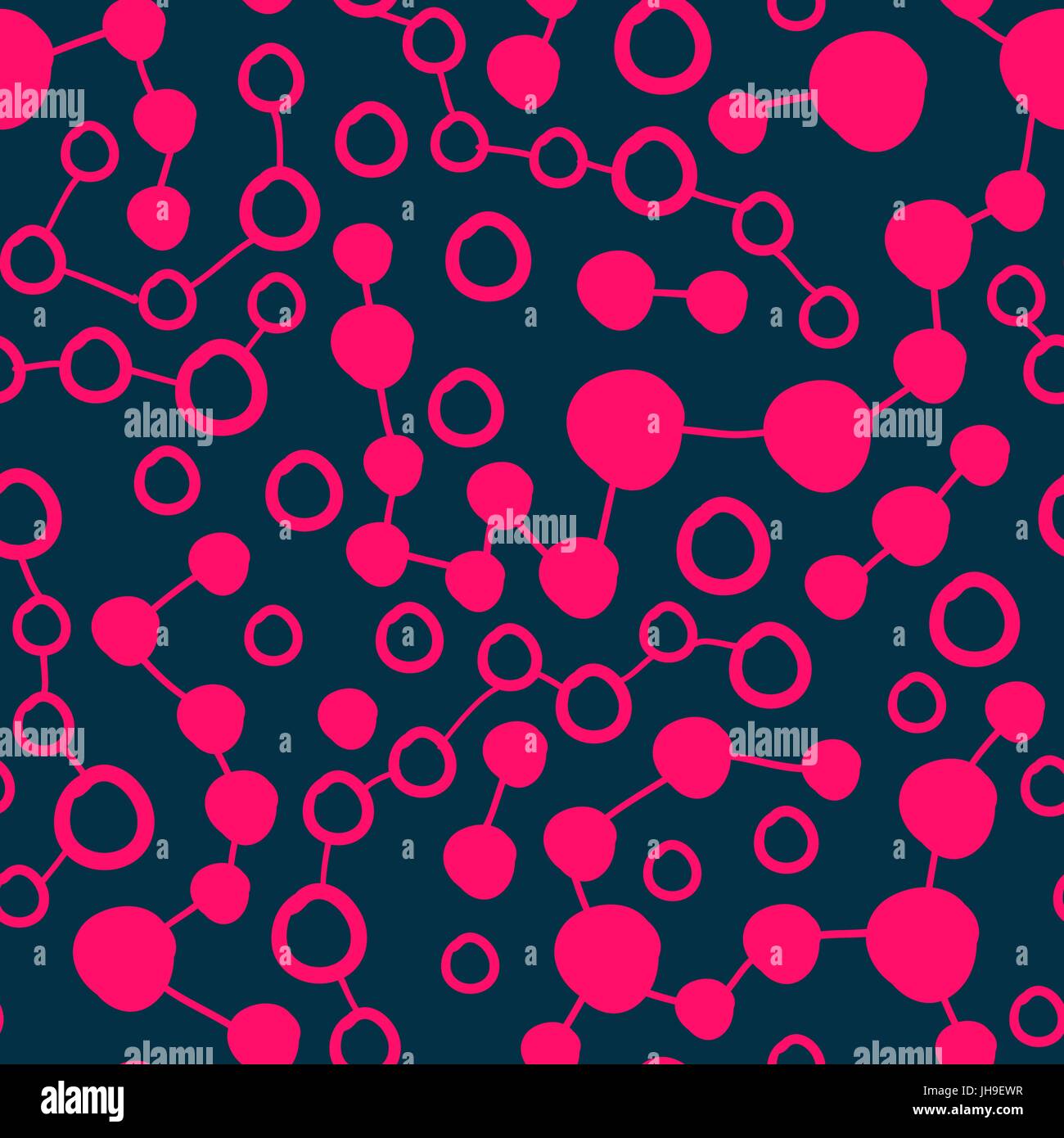 Seamless Connected spots pattern in pink color Stock Vector Image & Art ...