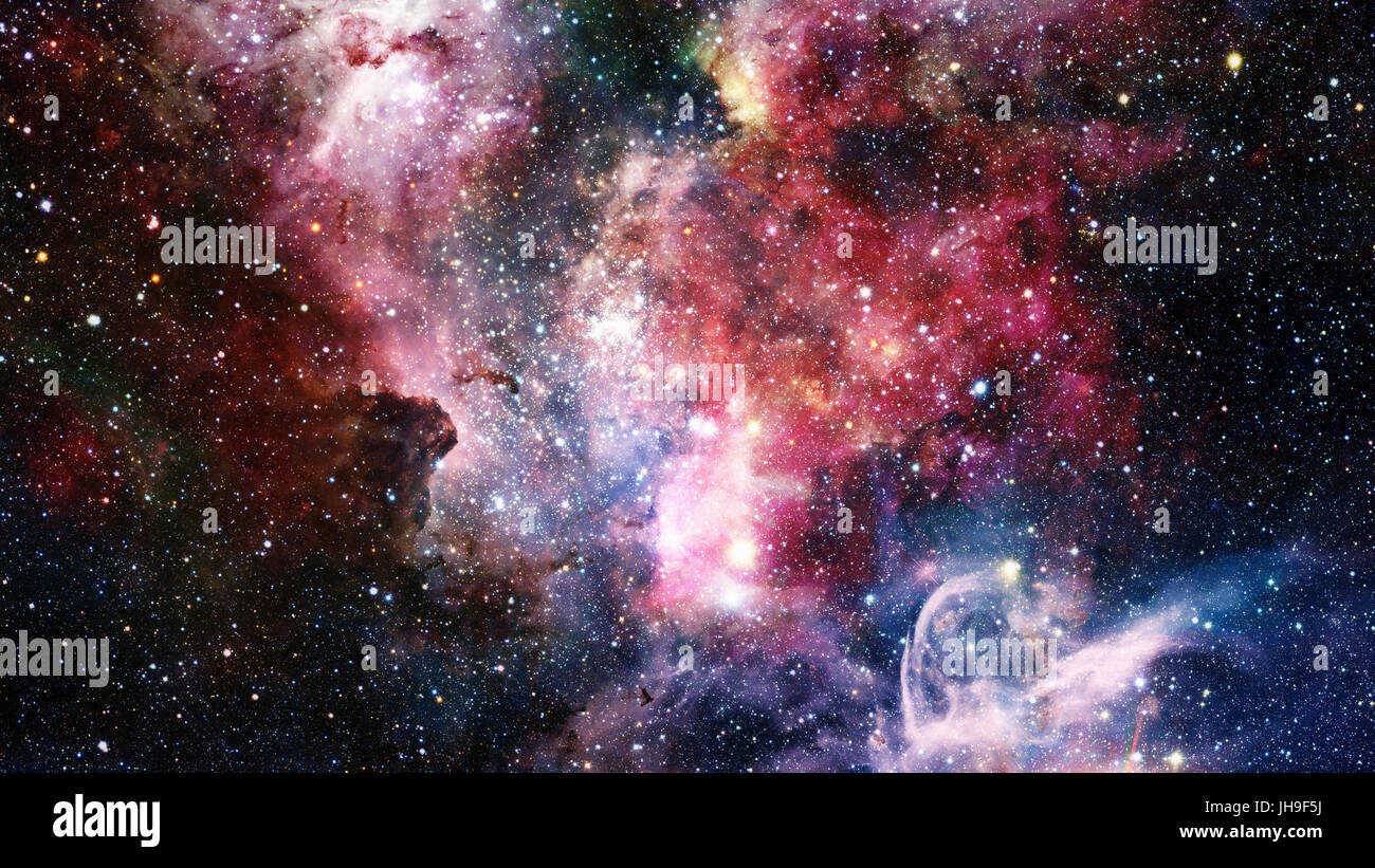 Open space filled with stars, nebulae and galaxies. Elements of this ...