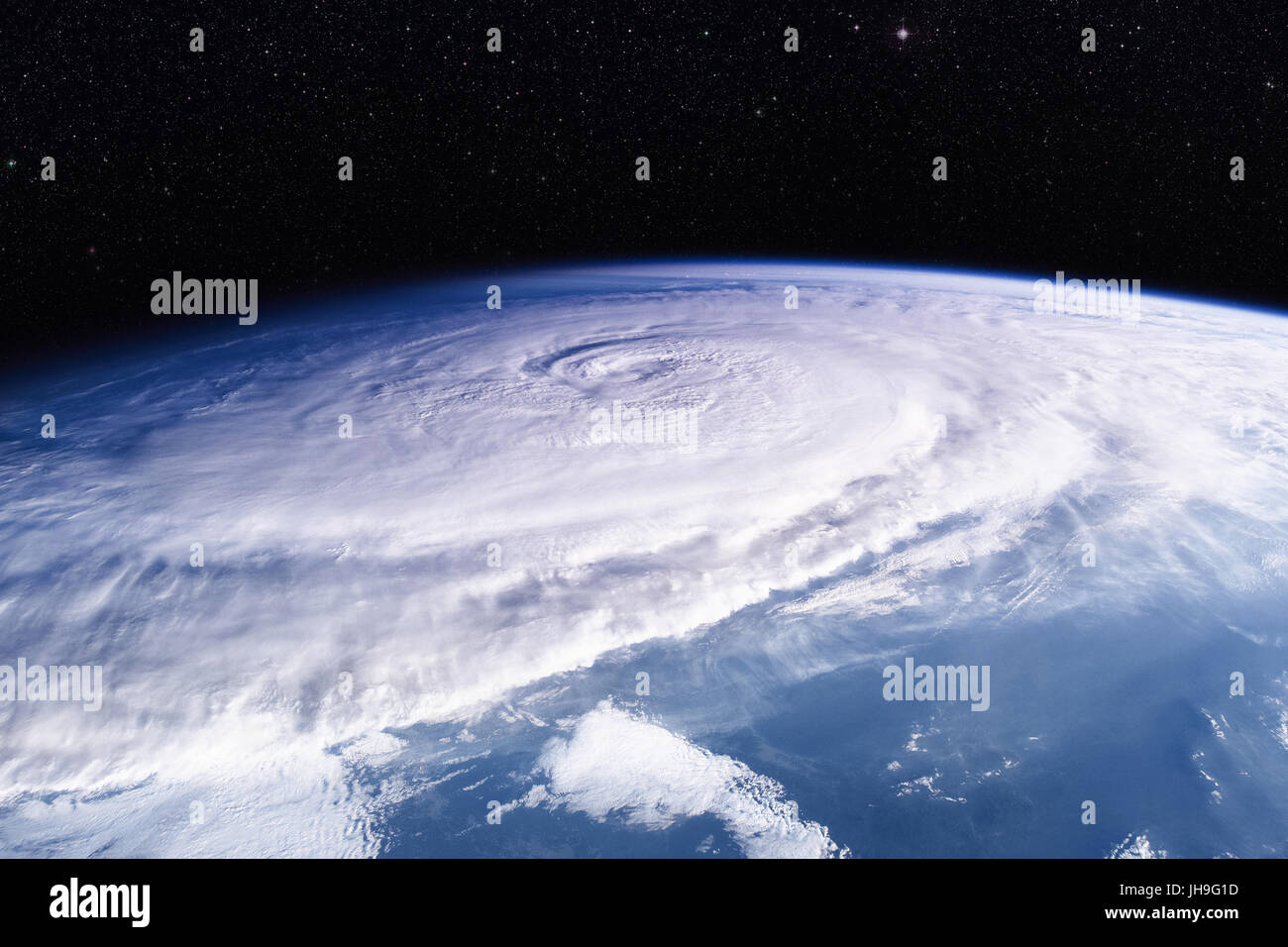 Typhoon over planet Earth - satellite photo. Elements of this image ...
