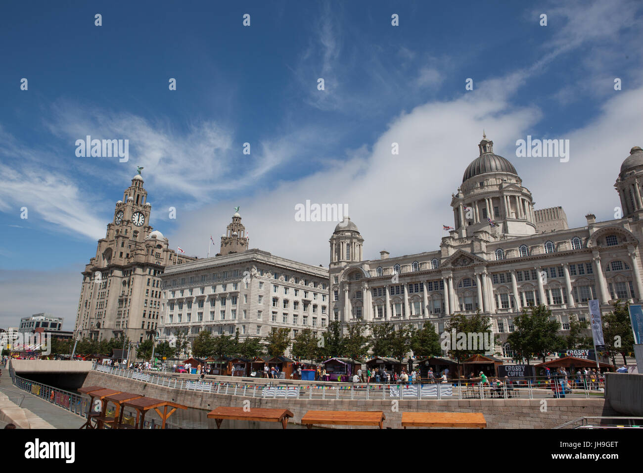 Liver Building and British Music Experience Stock Photo - Alamy