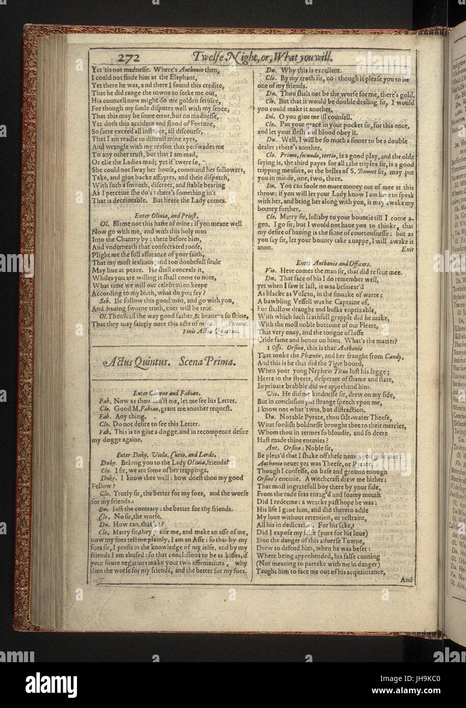 First Folio, Shakespeare - 0290 Stock Photo - Alamy