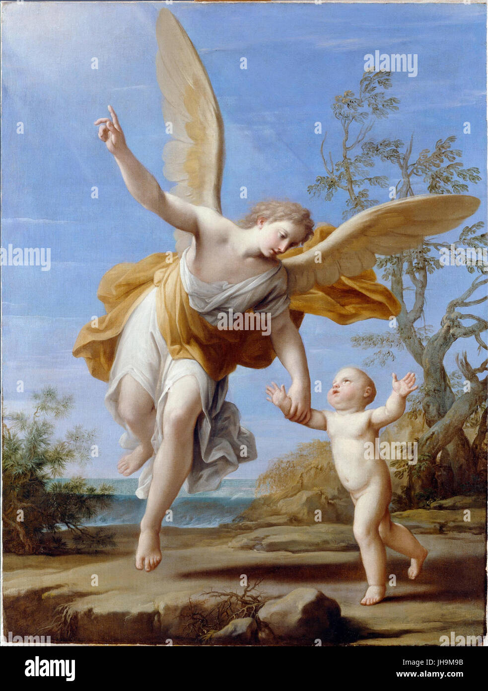 Franceschini, Marcantonio - The Guardian Angel Stock Photo - Alamy