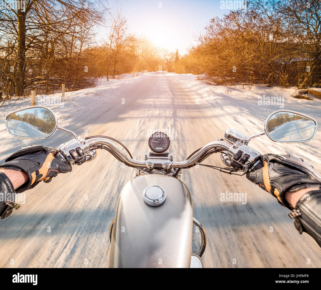 First person view motorcyclist riding hi-res stock photography and ...