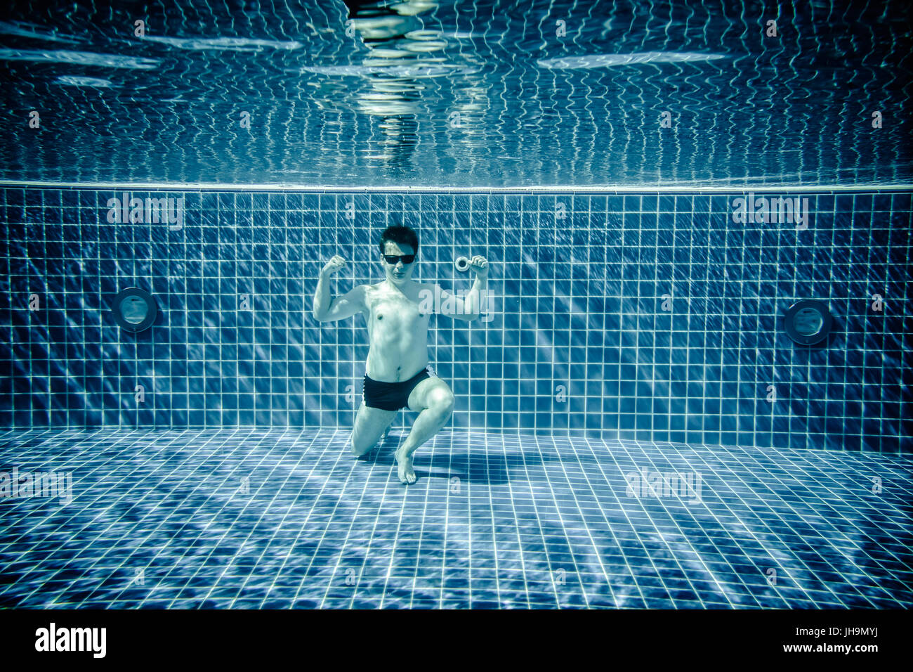Superman underwater hi-res stock photography and images - Alamy