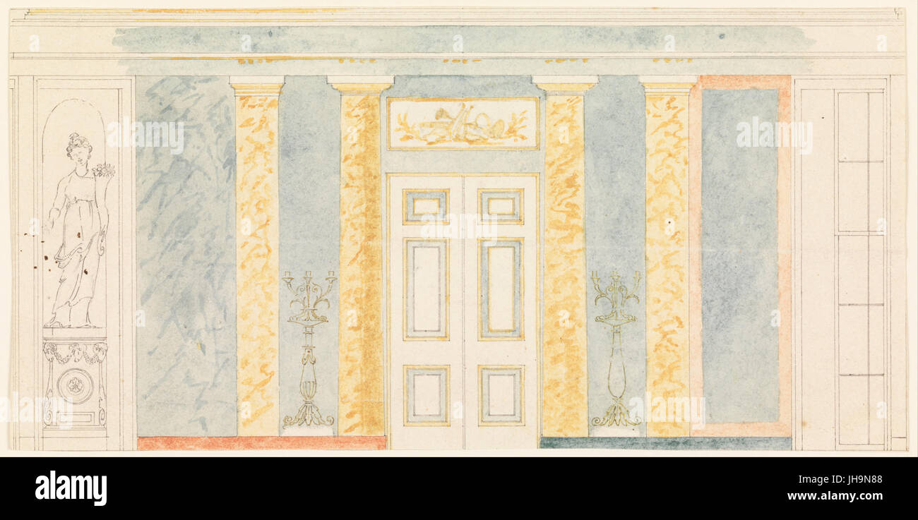 Frederick Crace - Wall Elevation Stock Photo - Alamy