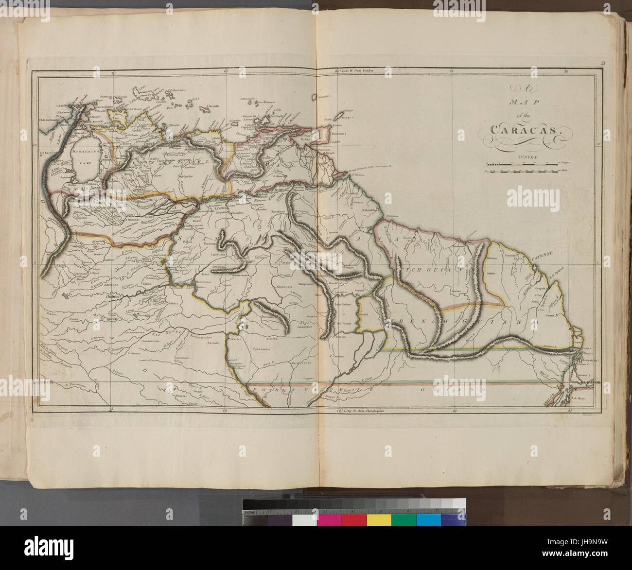 A map of Caracas (NYPL b15376638-1404015 Stock Photo - Alamy
