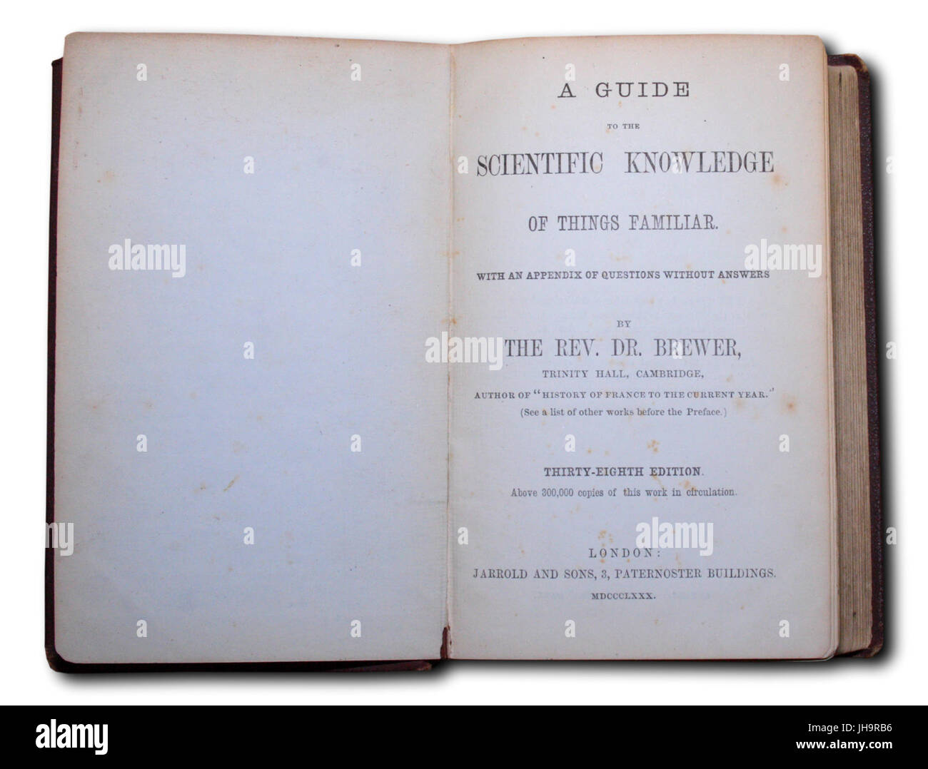 Guide to Science title page Stock Photo - Alamy