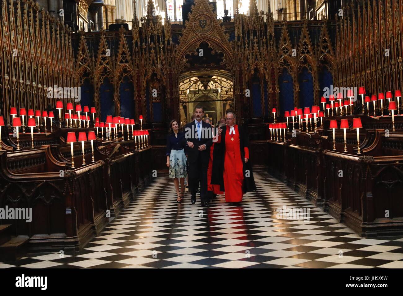 Westminster, UK. 13th July, 2017. Spanish King Felipe VI and Queen ...