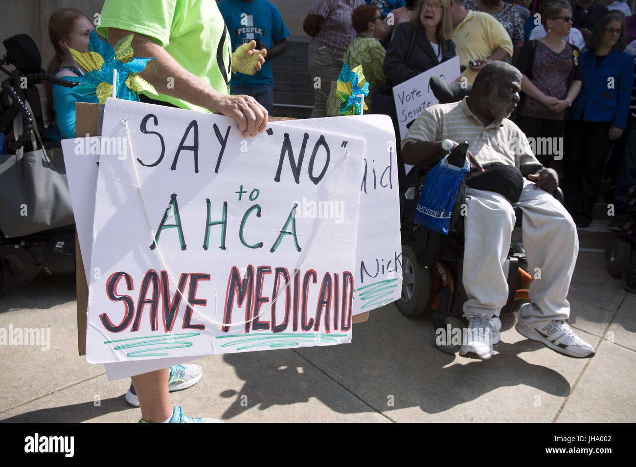 Atlanta, GA, USA. 12th July, 2017. Georgia residents with developmental ...