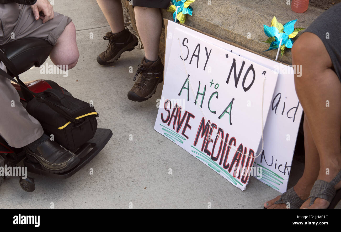 Atlanta, GA, USA. 12th July, 2017. Georgia residents with developmental ...