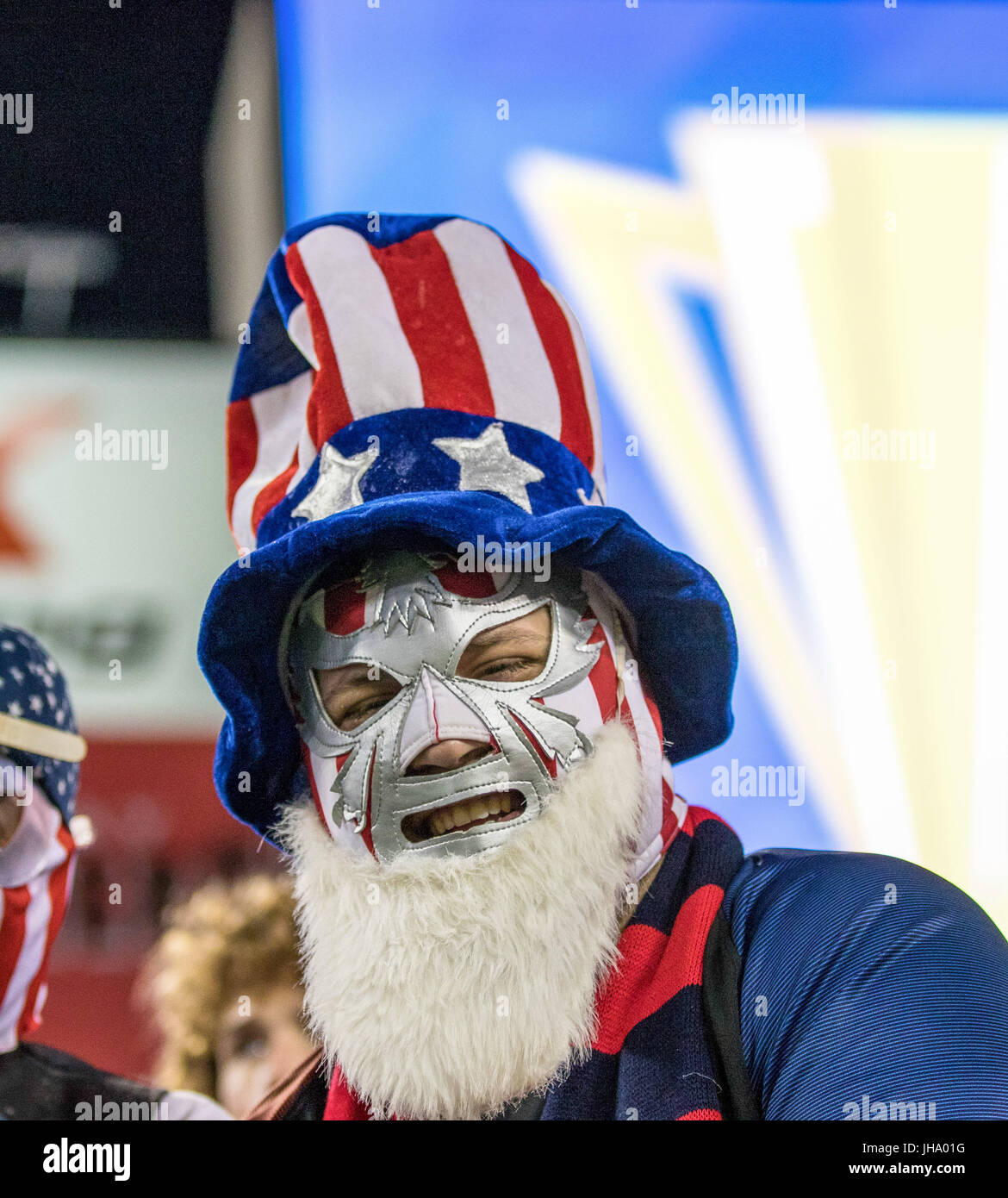 July 12, 2017 - USA fans before the Group B match during the 2017 ...