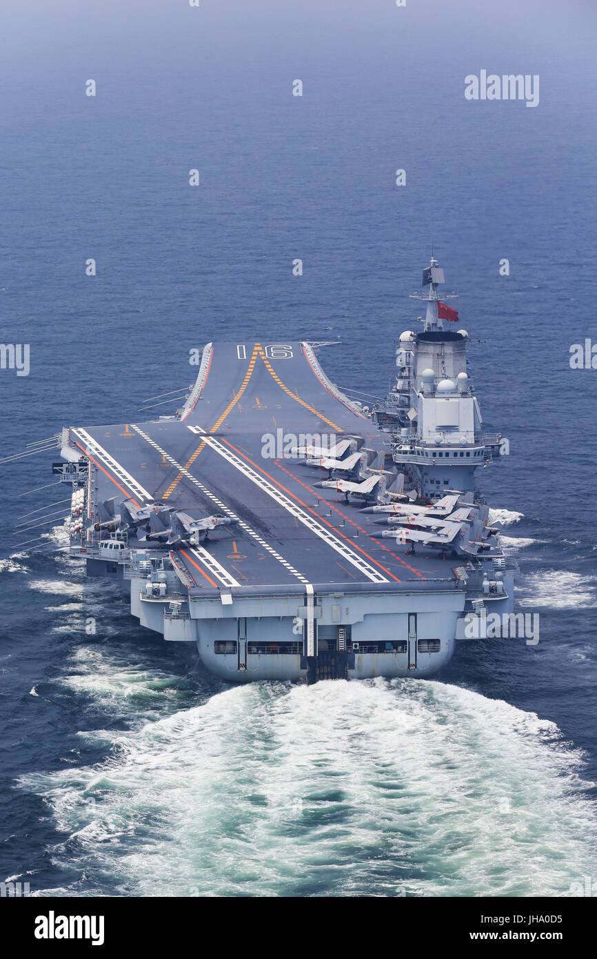 Aboard Liaoning Aircraft Carrier. 13th July, 2017. China's aircraft ...