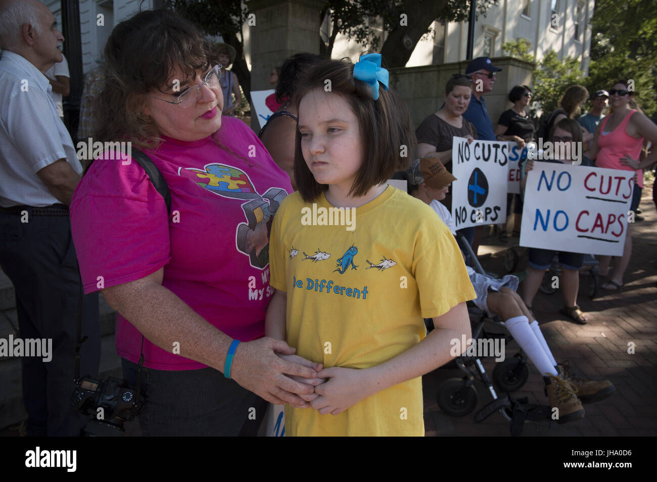 Athens, GA, USA. 12th July, 2017. Georgia residents with developmental ...