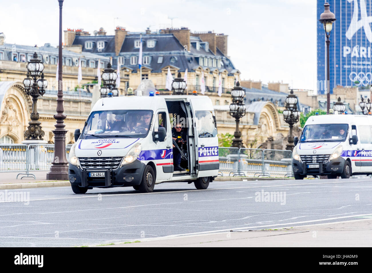 Paris, France. 13 July 17. Security tight as Donald Trump visits French ...