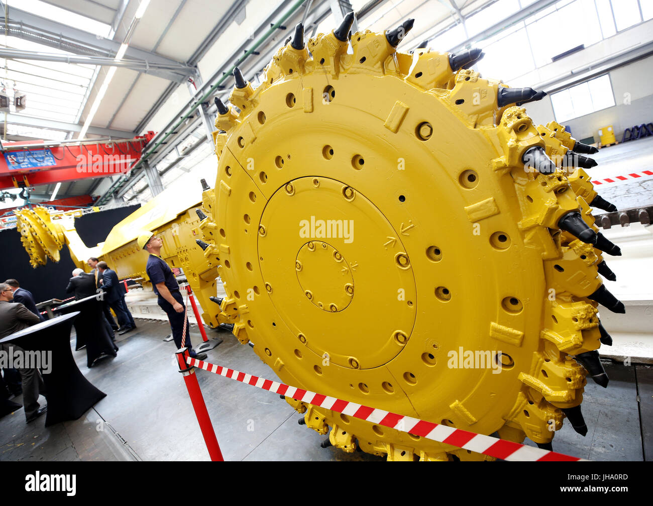 Bochum, Germany. 11th July, 2017. The last excavation machines produced ...