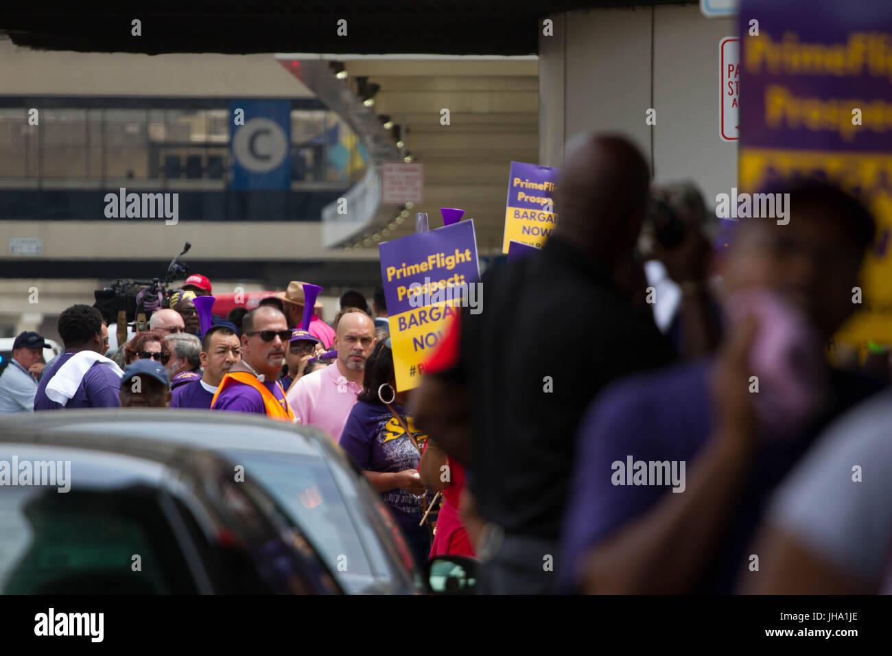 Philadelphia, USA. 13th July, 2017. Demonstrators including members of ...