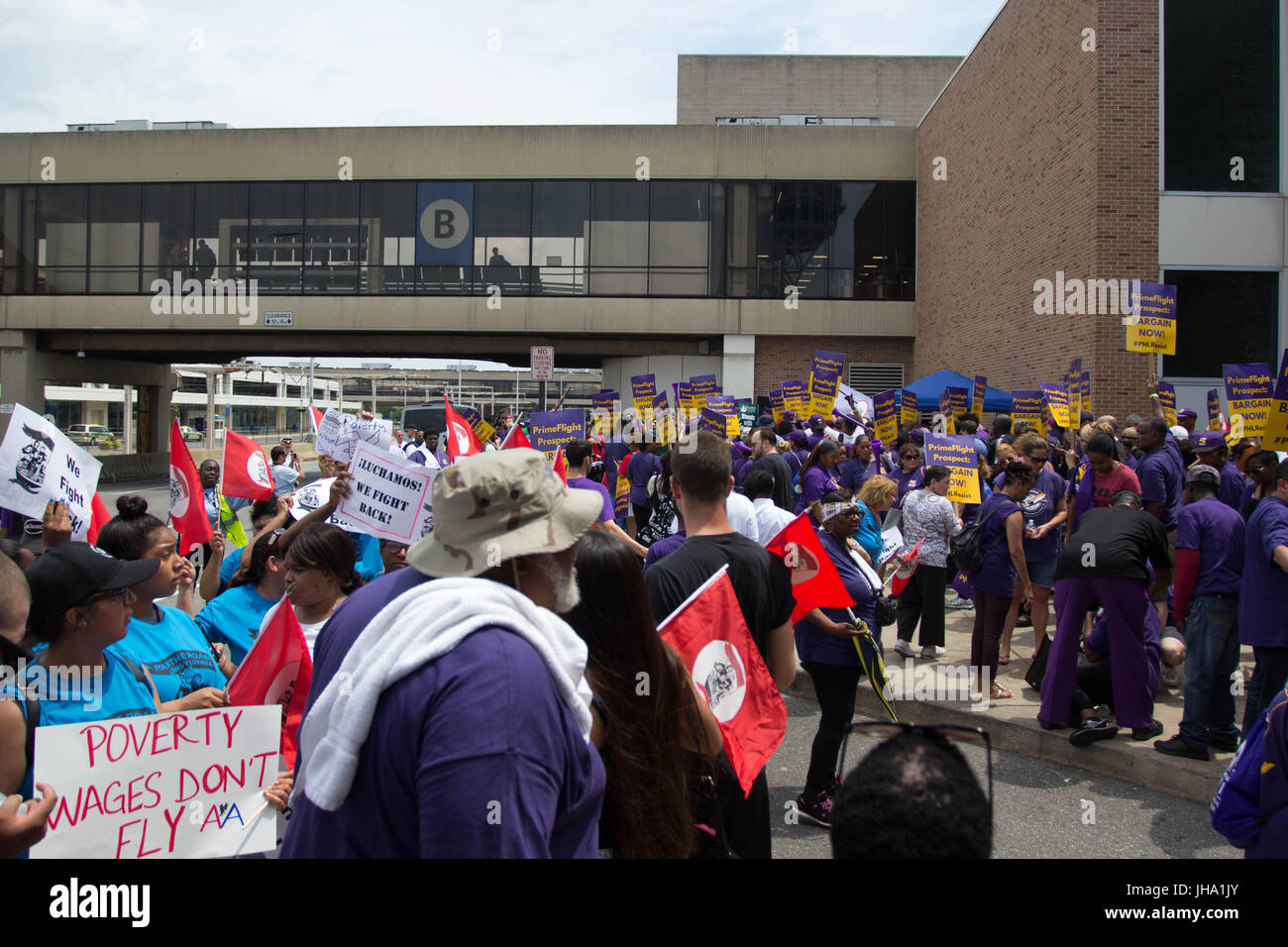 Philadelphia, USA. 13th July, 2017. Demonstrators including members of ...