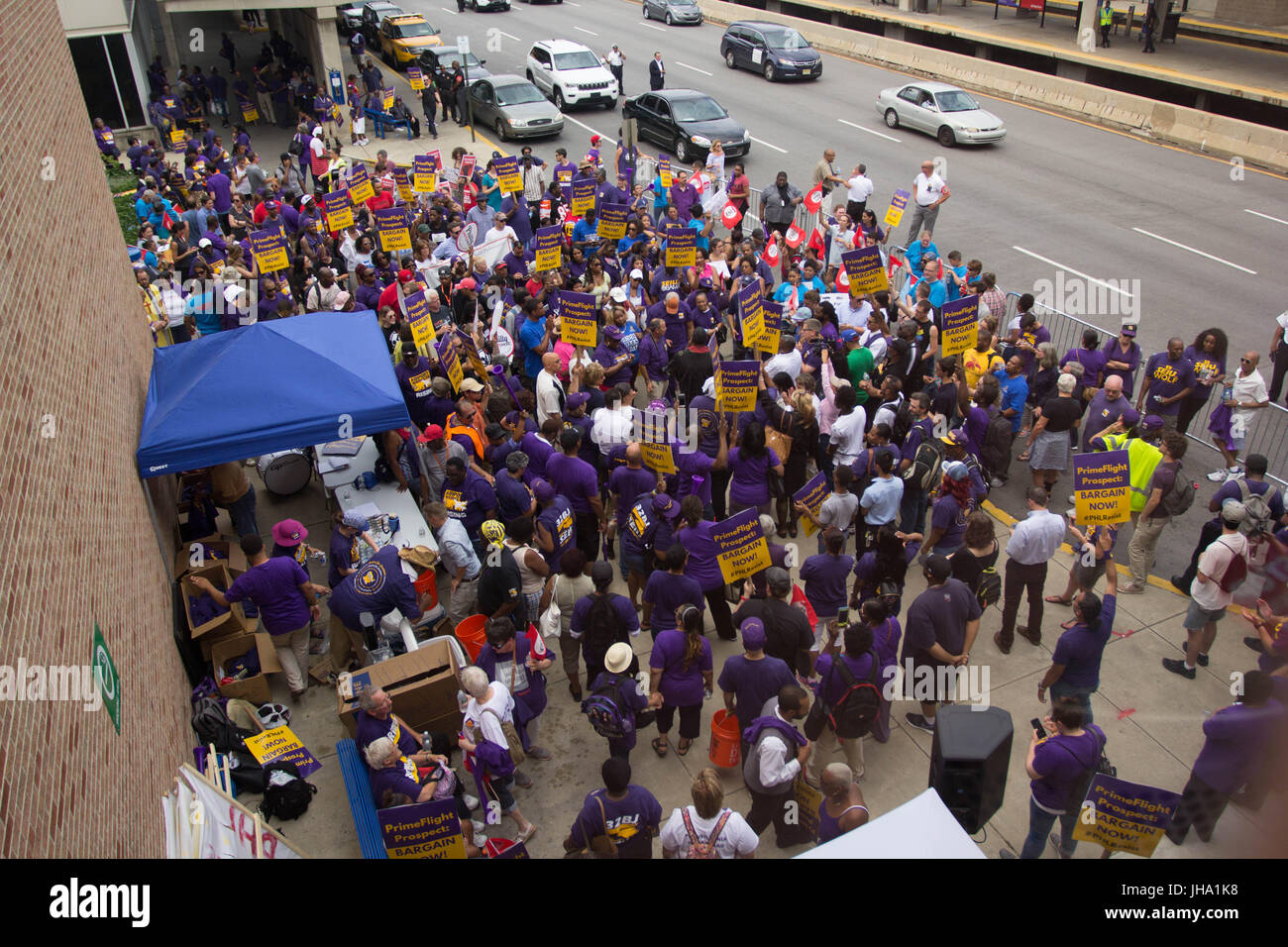 Philadelphia, USA. 13th July, 2017. Demonstrators including members of ...