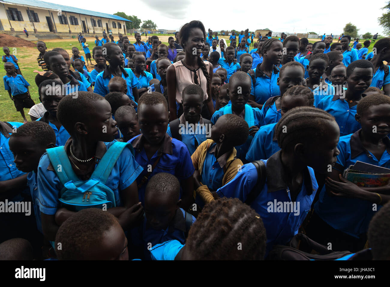 July 13, 2017 - Juba, Jubek, South Sudan - Supermodel Ajah Kiir, the ...