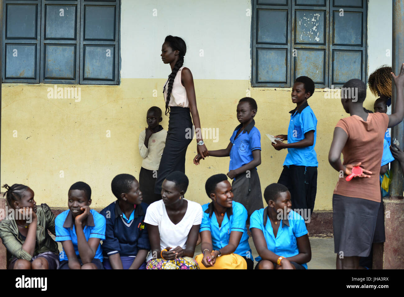 July 13, 2017 - Juba, Jubek, South Sudan - Supermodel Ajah Kiir, the ...