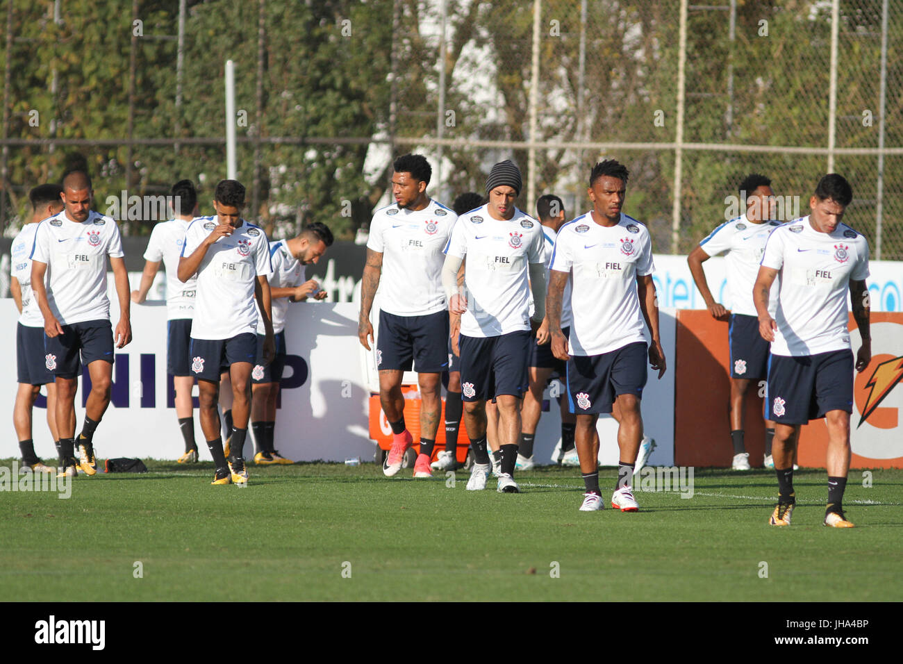 SÃO PAULO, SP - 13.07.2017: TREINO DO CORINTHIANS - Corinthians players ...