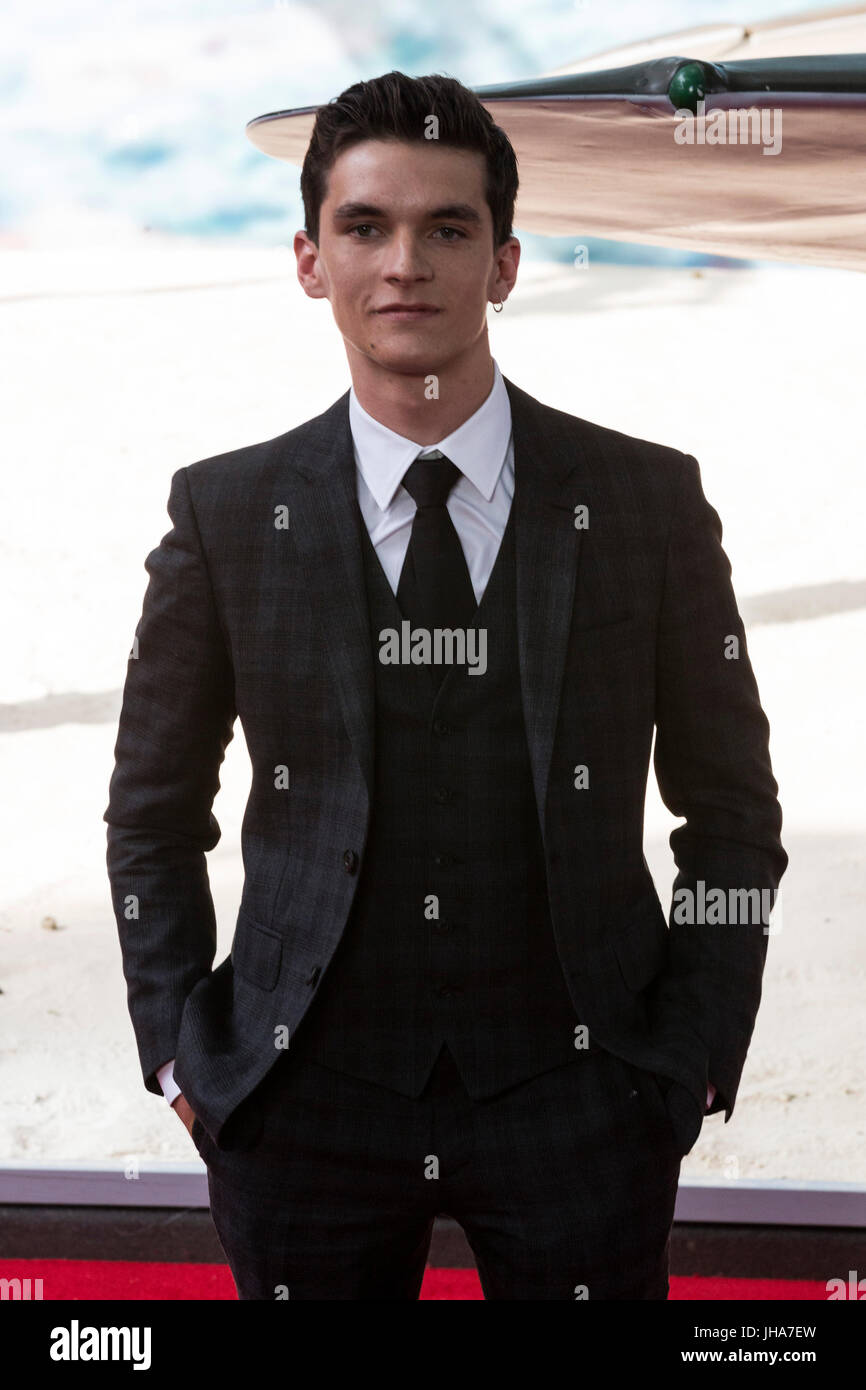 London, UK. 13 July 2017. Fionn Whitehead arrives for the World ...
