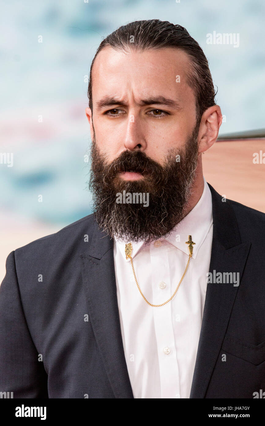 London, UK. 13 July 2017. Scroobius Pip arrives for the World Premiere ...